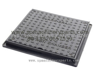 China China Factory Square And Rectangular Manhole Frames And Solid Covers With Custom Logo supplier