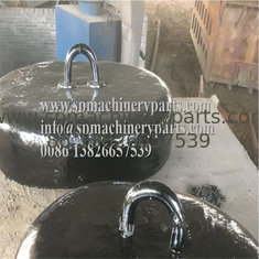 China Offshore platform marine mooring system heavy Capacity Oval Pattern Cast Iron Sinker 2Tons from china supplier